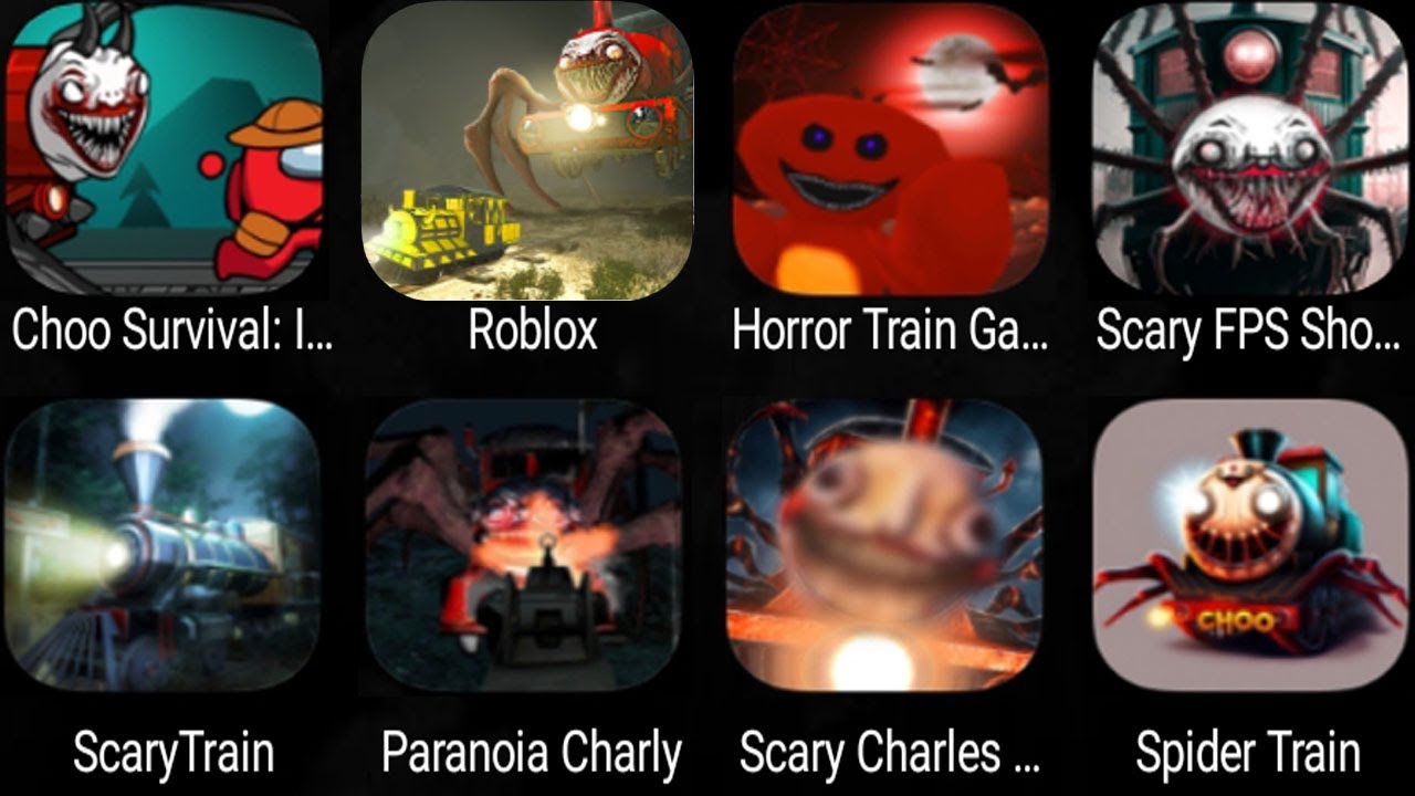 Horror Train Games,Scary Charles Train,Scary FPS Shooting Game,Choo ...