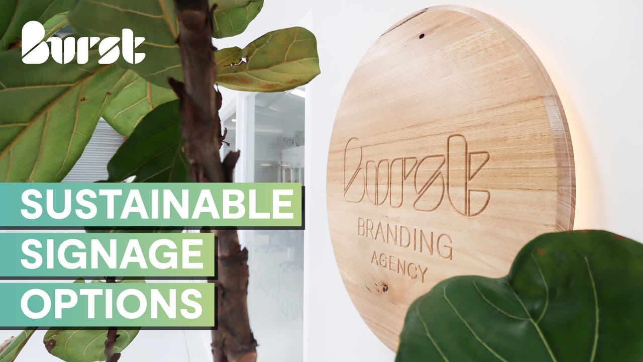 Sustainable Signage Options - What is Timber Signage? - YouTube