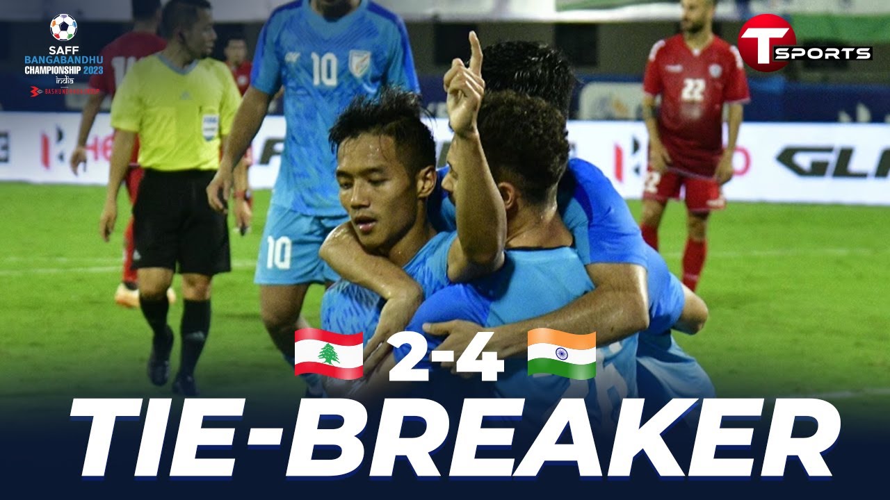 Tiebreaker | India vs Lebanon | SAFF Championship 2023 | Semi Final ...