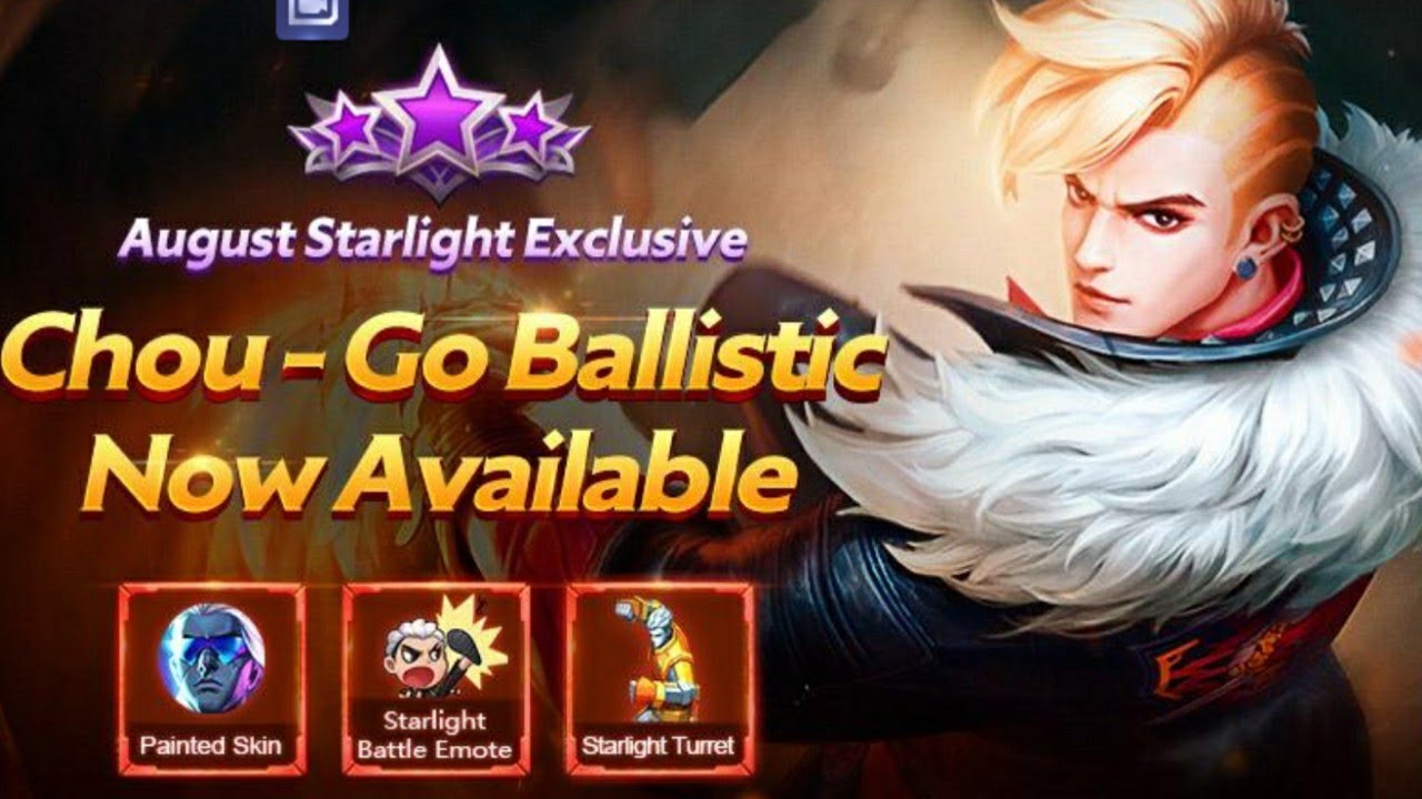 Chou - Go Ballistic NEW SKIN August Starlight - YouTube