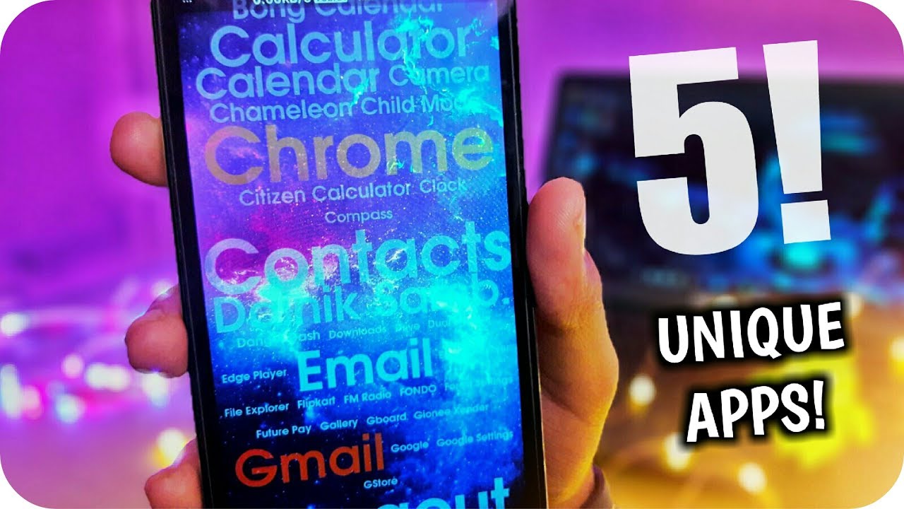 Top 5 UNIQUE Android Applications 2018! - YouTube