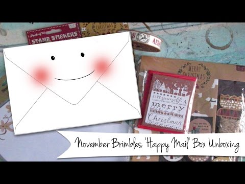 November Brimbles 'Happy Mail Box' Unboxing - YouTube