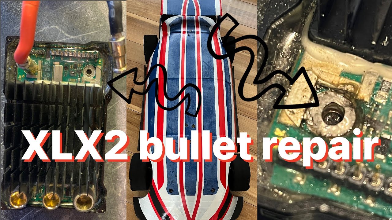 Castle XLX2 bullet repair and epoxy resin /soldering to XLX2 following ...