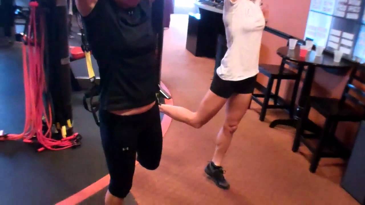 Single Leg TRX Calf Raise - YouTube