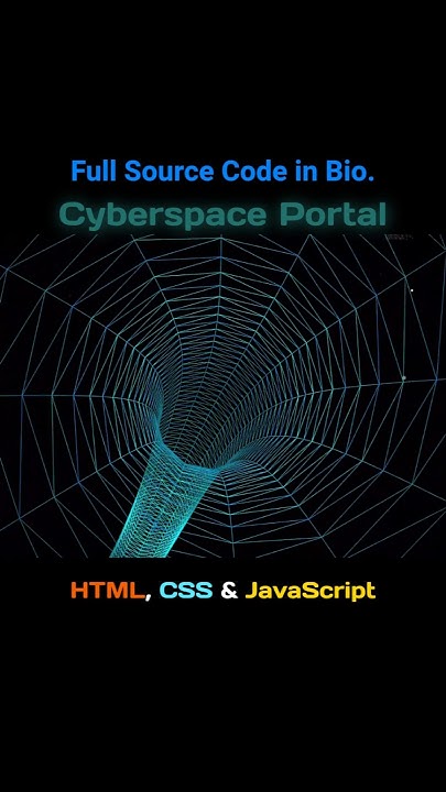 Cyberspace Portal using JavaScript #javascript #shorts - YouTube