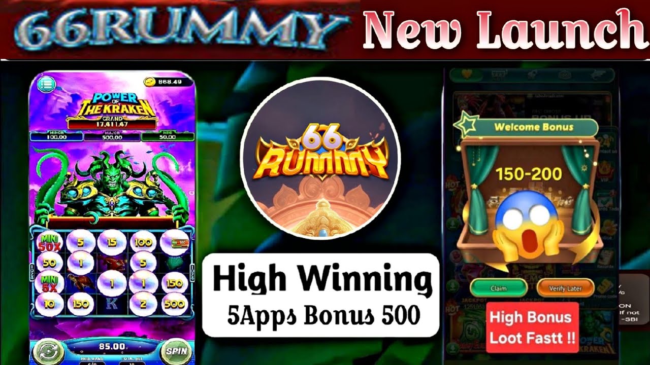 Bonus 51 | 66 Rummy App | Power Of Kraken Game Trick | #NewYonoGame # ...