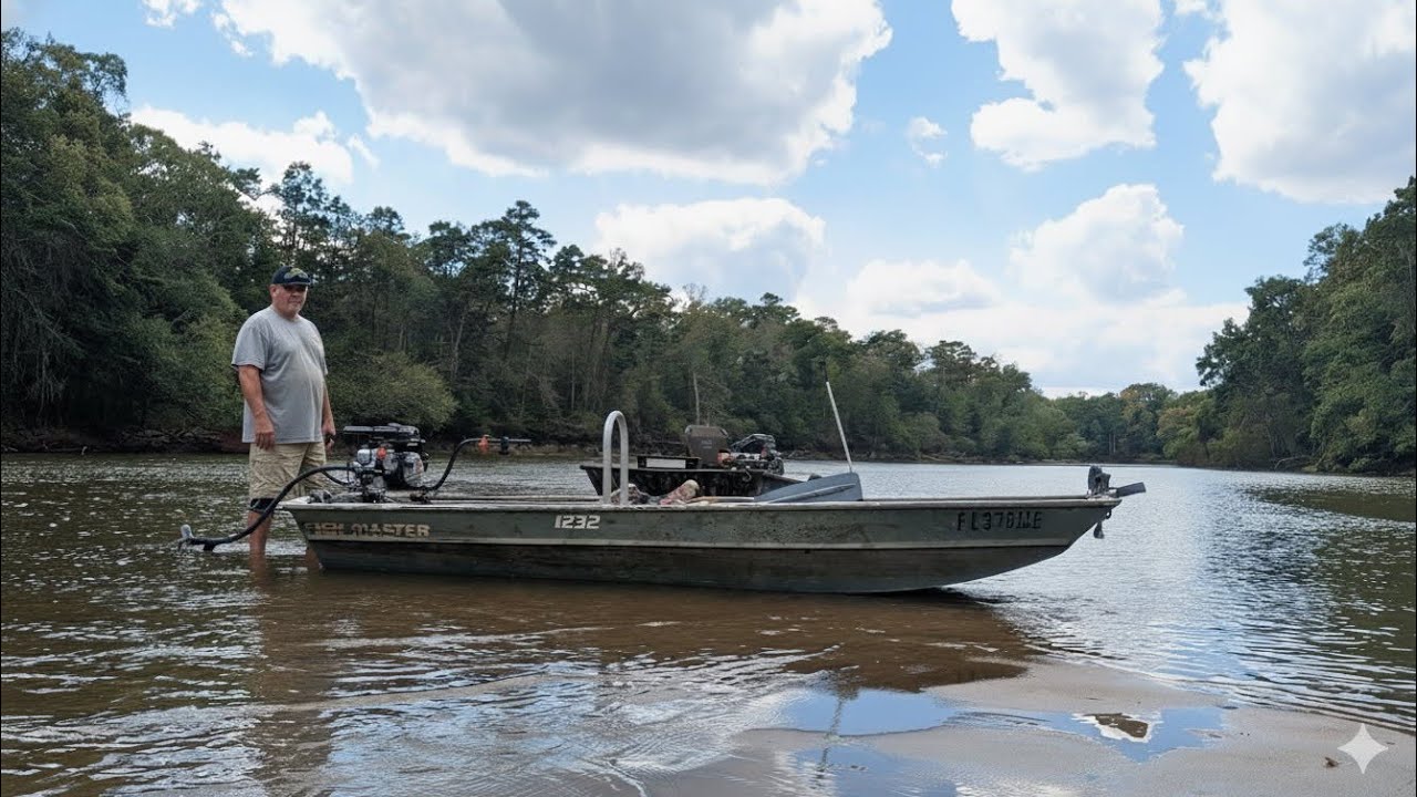 Trying out a twister mud motor on my 1232 jon boat - YouTube