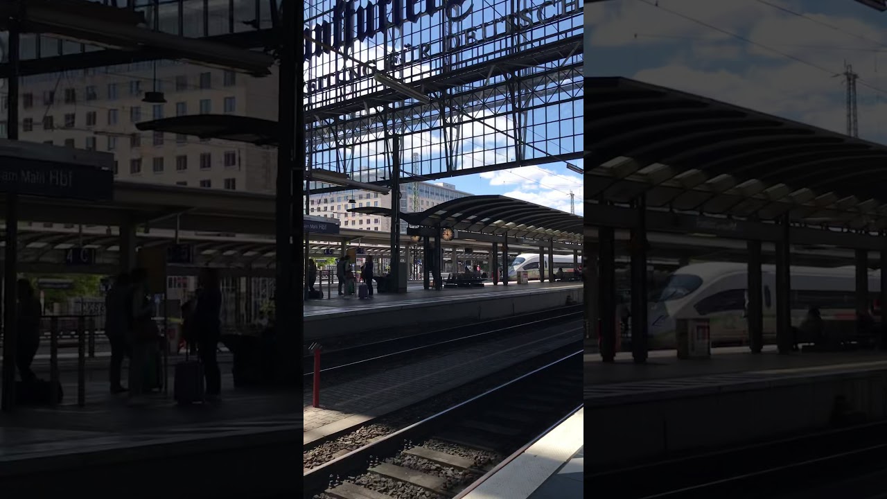 ICE 623 nach München Hbf fährt in Frankfurt Hbf ein - YouTube