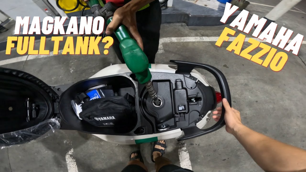 Magkano full tank sa Yamaha Fazzio? - YouTube