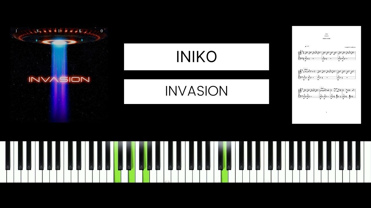Iniko - Invasion (BEST PIANO TUTORIAL & COVER) - YouTube
