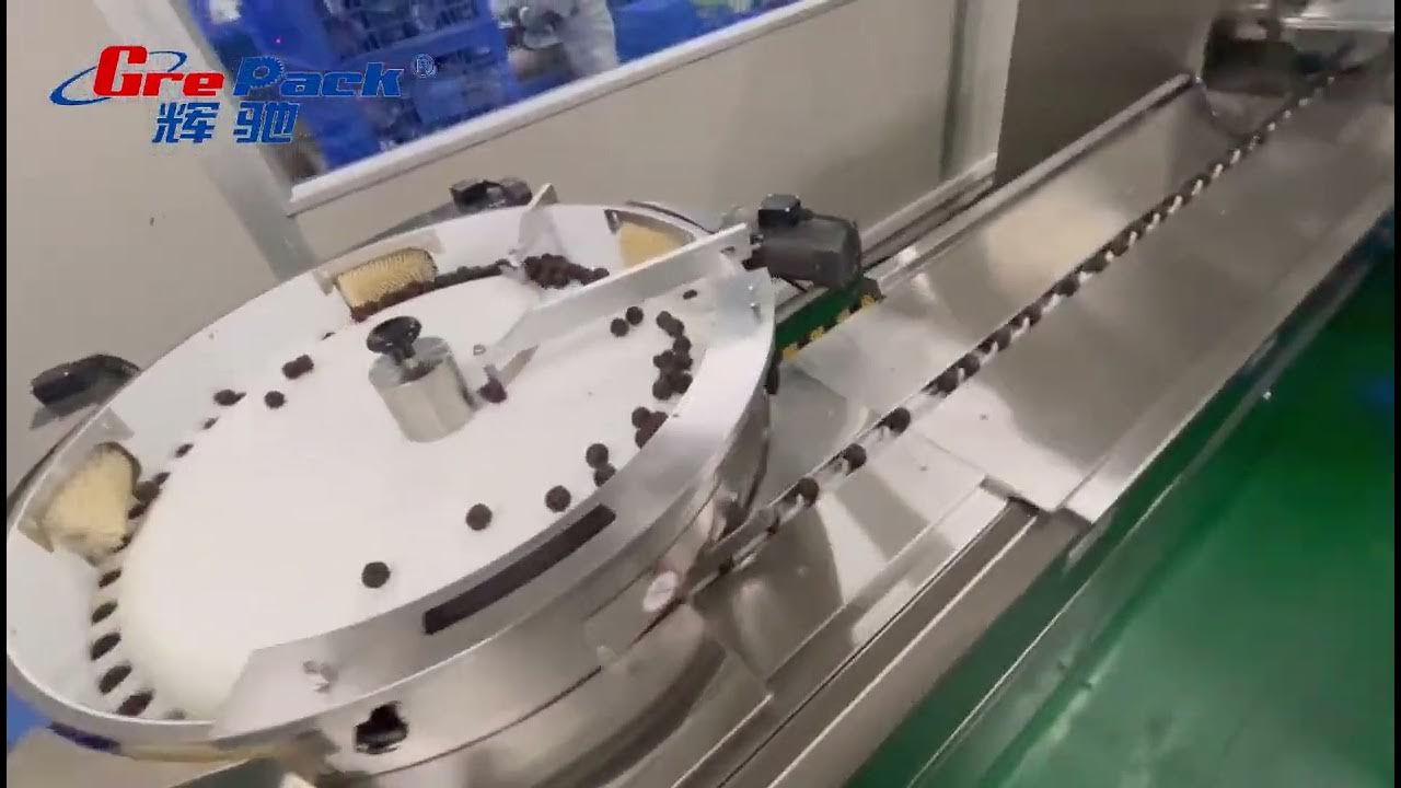 Chocolate chips HFFS sorter and high spped pillow flow packing machine - YouTube