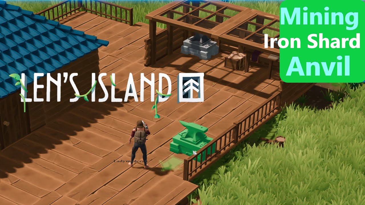 Mining , Iron Shard, Anvil & Upgrade Bowie Knife - LEN'S ISLAND - YouTube