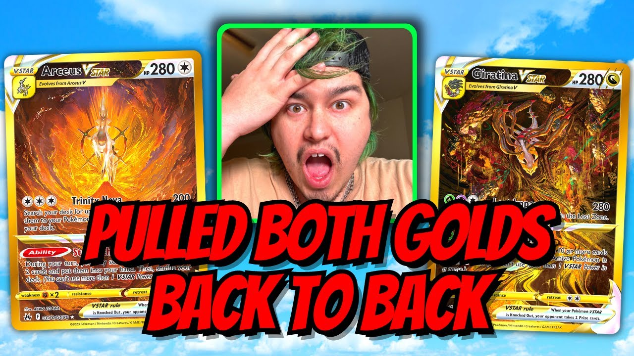 Pulling The Best 2 Gold Cards From Crown Zenith BACK TO BACK! - YouTube
