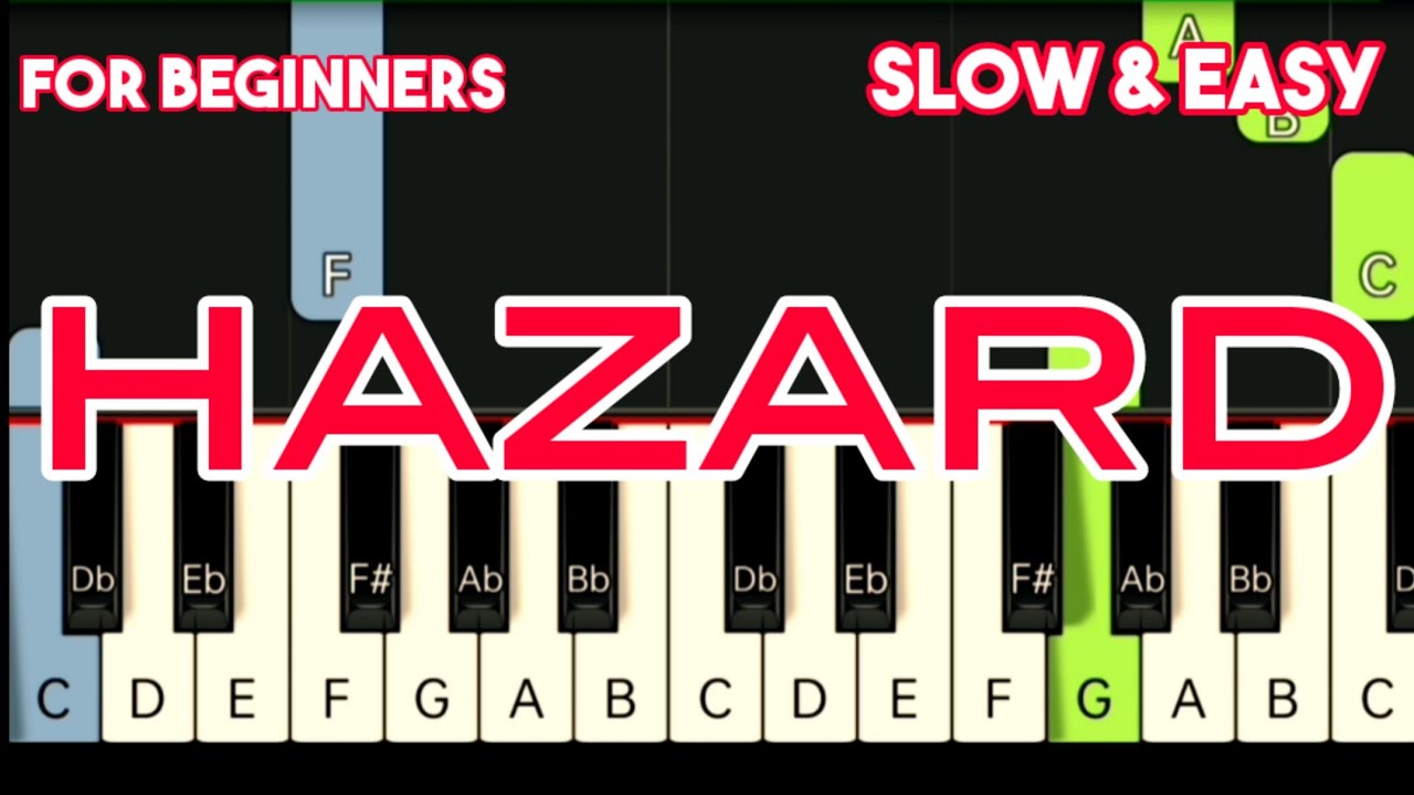RICHARD MARX - HAZARD | SLOW & EASY PIANO TUTORIAL - YouTube