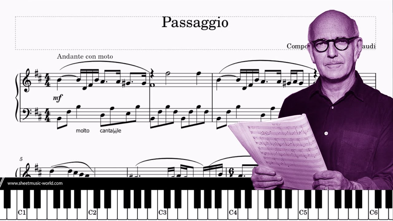Passaggio - Ludovico Einaudi - Piano Tutorial Score Passaggio, Sheets ...