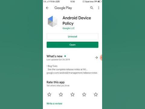 Android device policy - YouTube