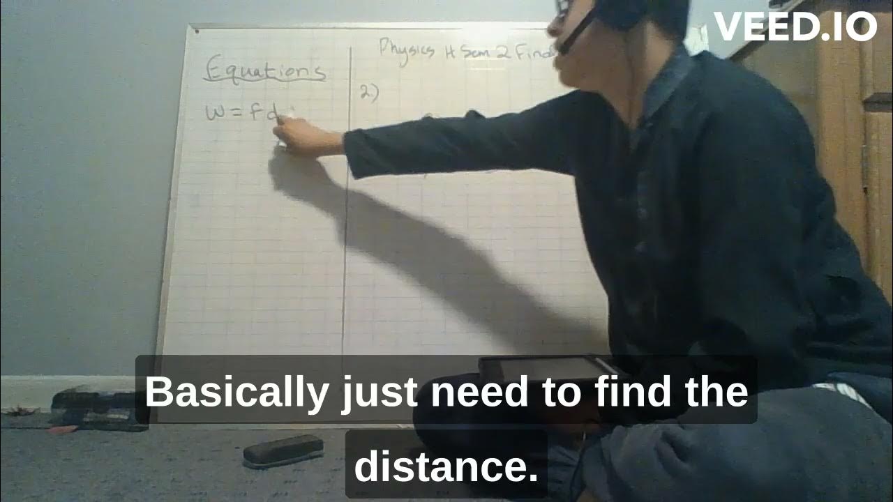 Final WebAssign Question 2 - YouTube