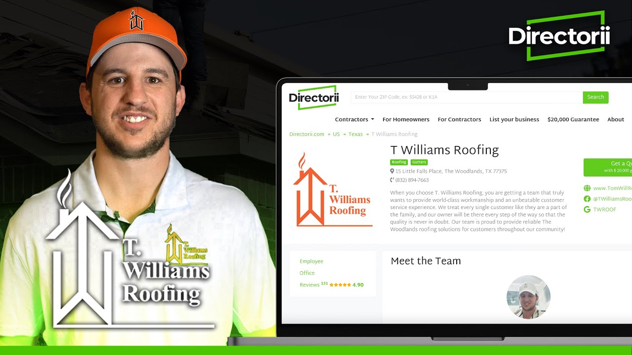 Get Your Roof with T Williams Roofing, Texas's Top Choice - YouTube