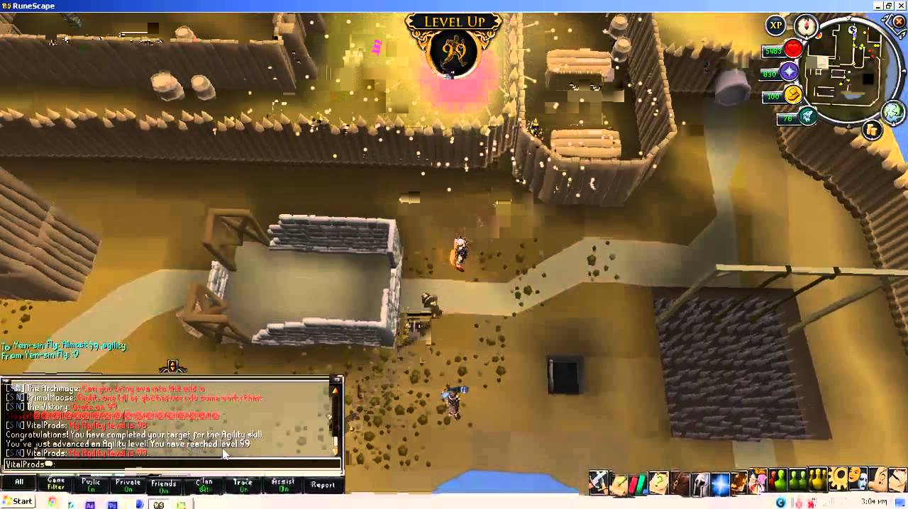 [Runescape] 99 Agility - Getting cape + Emote - YouTube