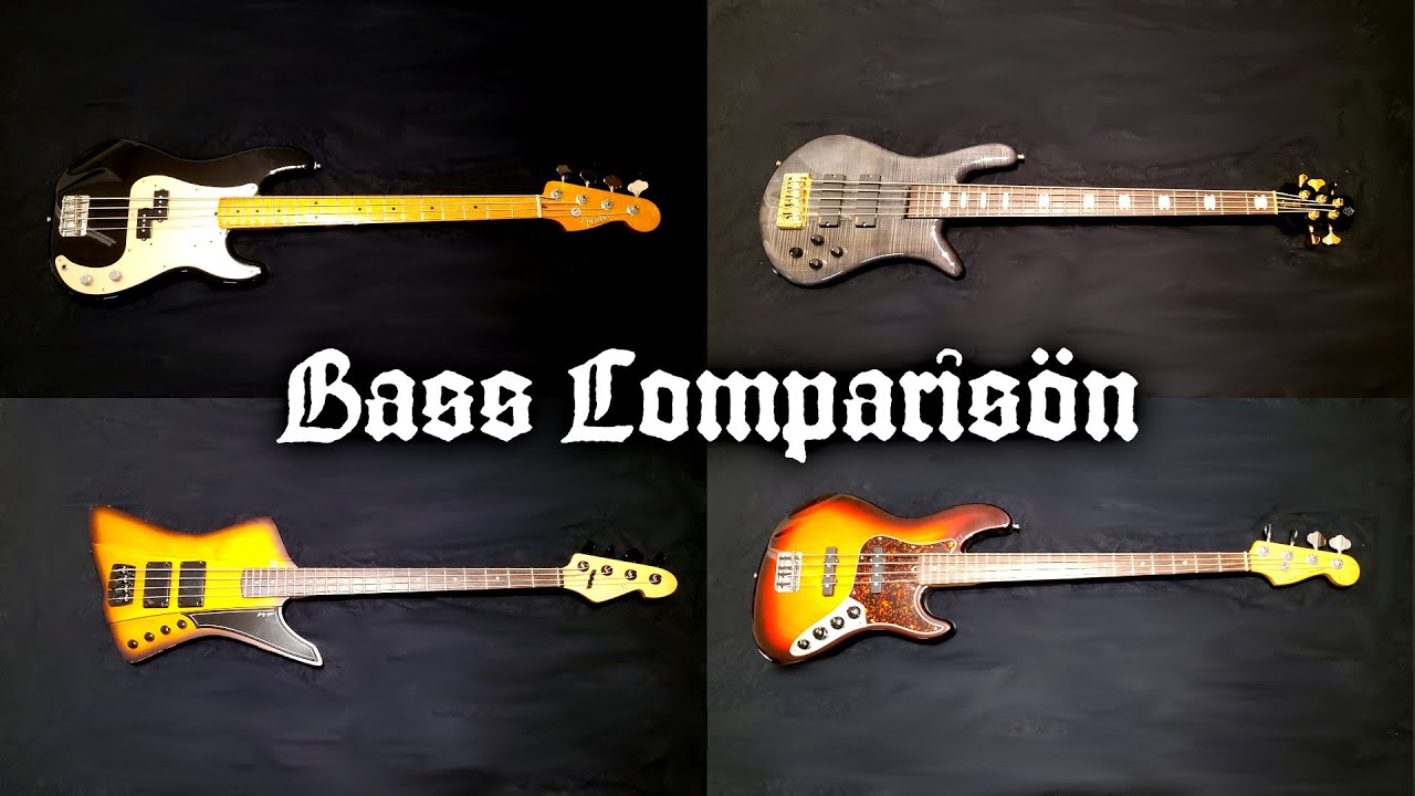 Bass Comparison: Downpicking Thunder (Sandberg, Spector, Jazz, Preci ...