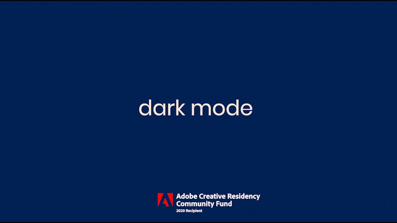 Creating a Dark Mode with AdobeXD - YouTube