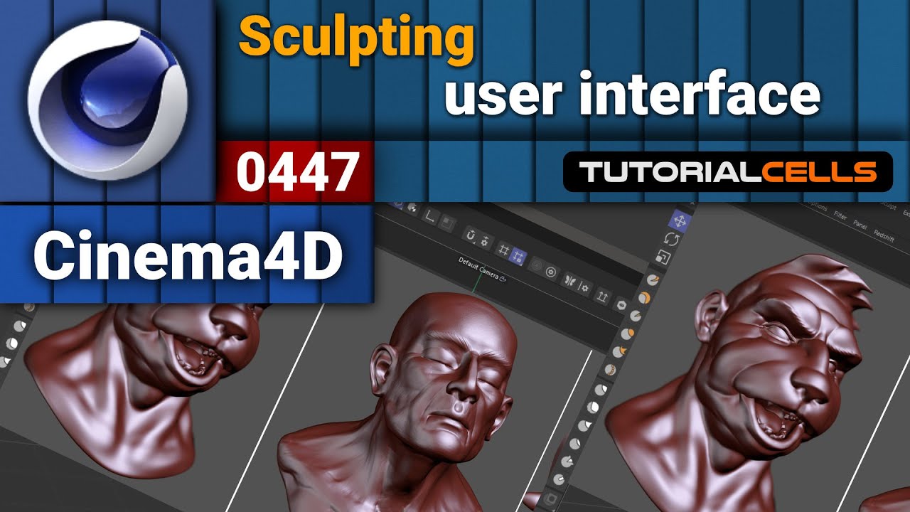 0447. Sculpting ( user interface ) in cinema 4d - YouTube