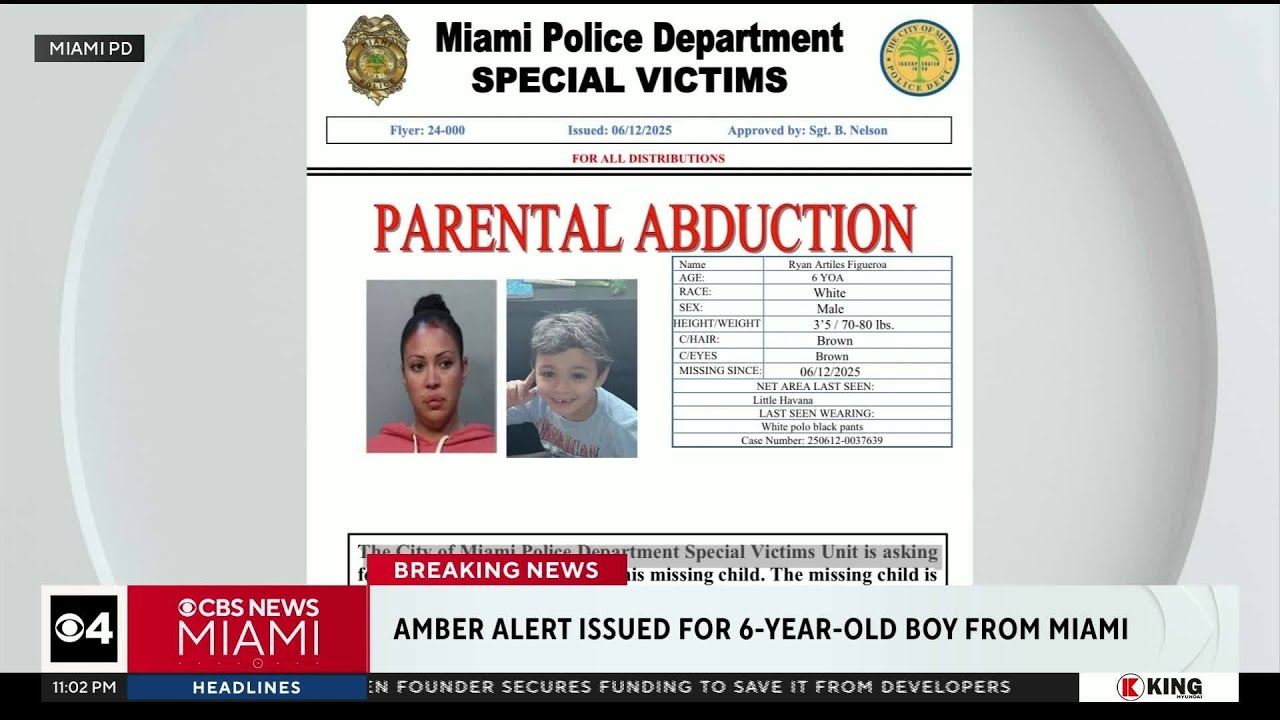 Amber Alert issued for missing 6-year-old Miami boy - YouTube