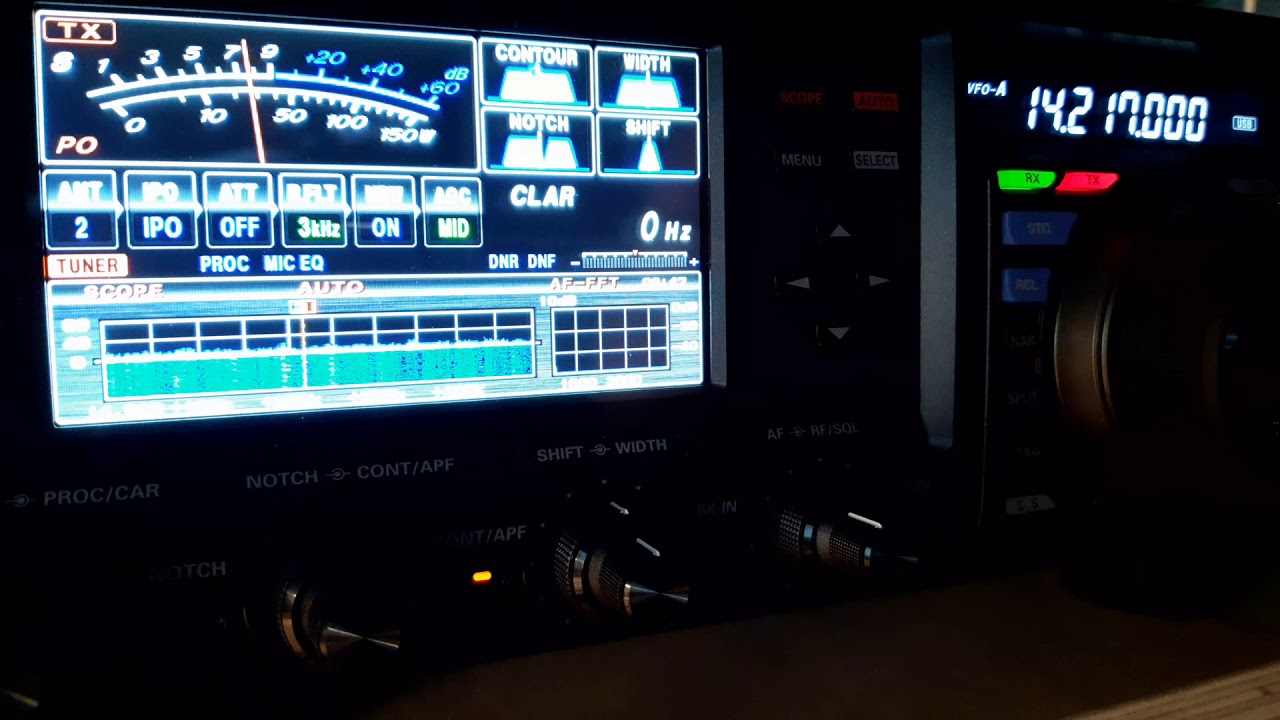 JG1HQA QSO with VK5MRD 20m, Yaesu FTDX3000 - 5 band Hyendfed endfed ...