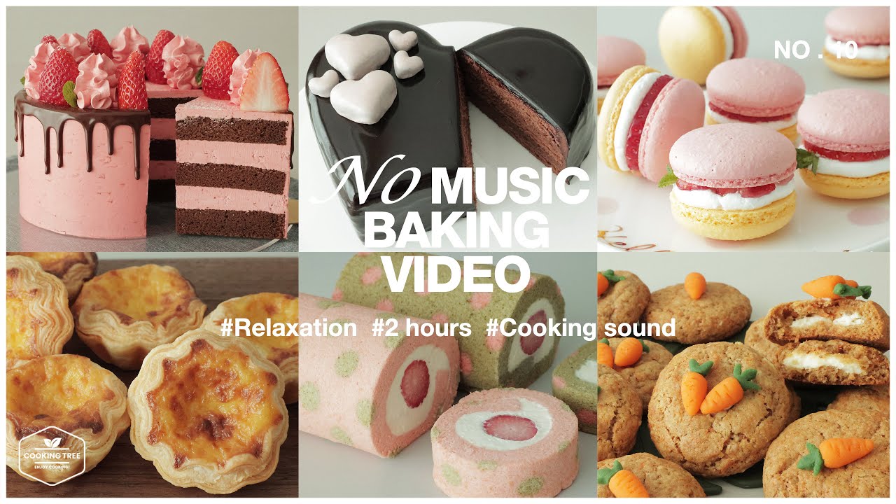 #10 음악 없는 2시간 베이킹 영상 모음.zip : 2 hours No Music Baking Video ...