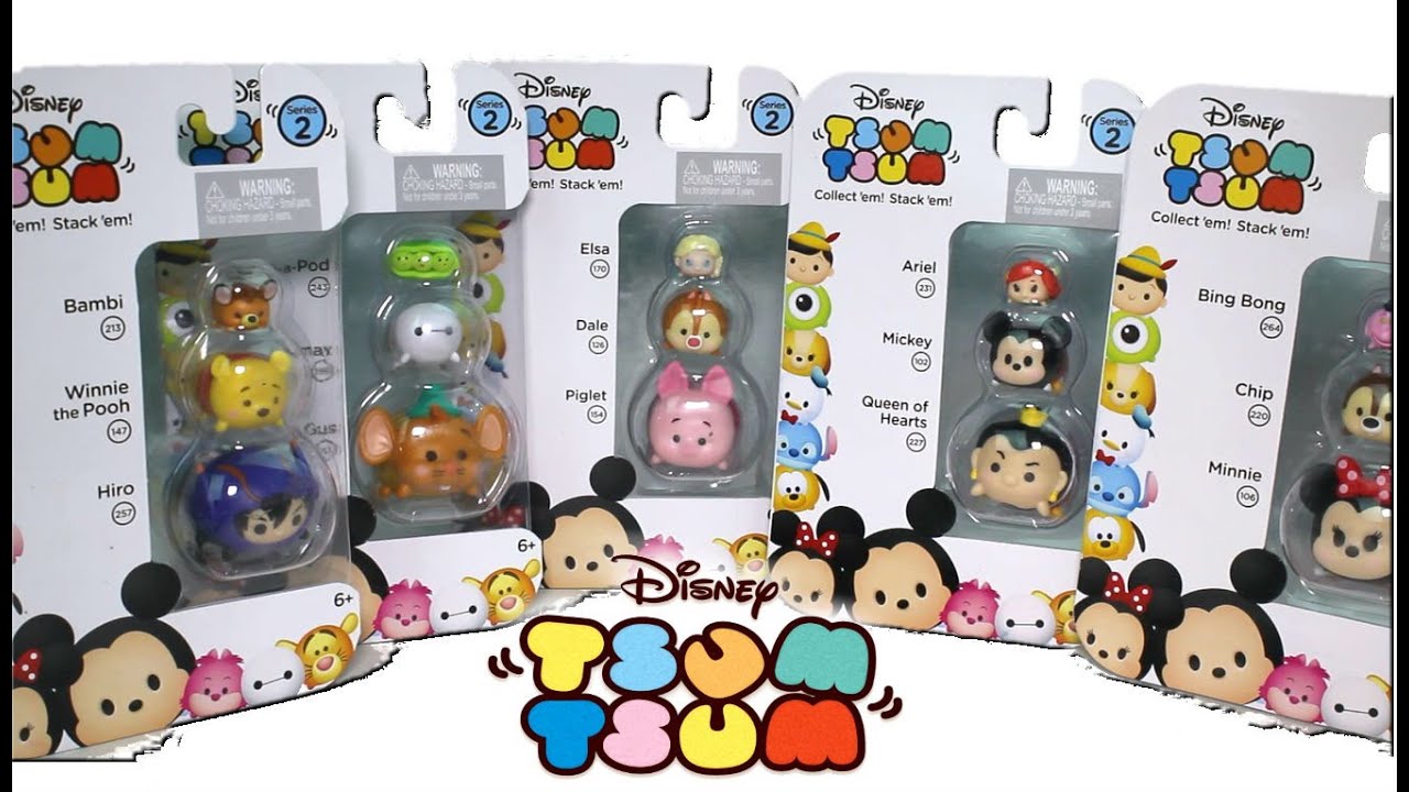 Disney Tsum Tsum Vinyl Figure Series 2 Packs Unboxing - YouTube