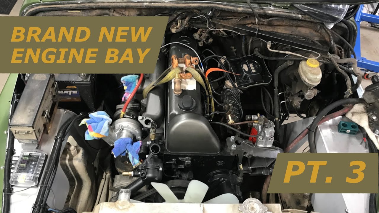 Rebuilding the OM617 Diesel Jeep TJ Engine Bay (Pt. 3) - YouTube