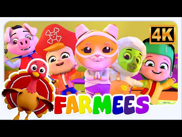 Five Little Monsters - Halloween Song for Kids - Videos For Kids