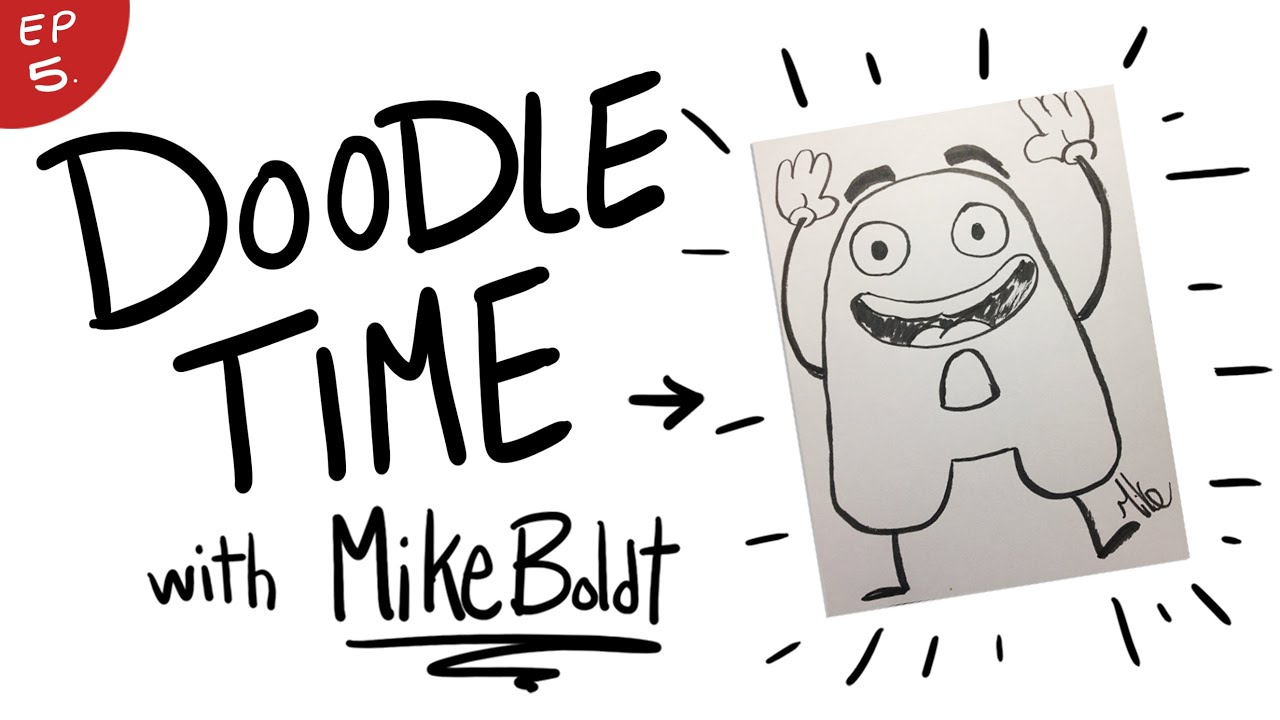 Doodle Time with Mike Boldt ep.5 LETTER A - YouTube