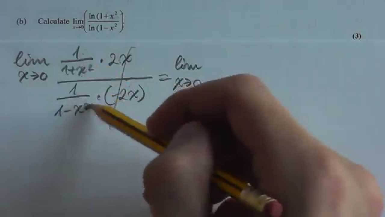 Limit Of Natural Logarithms In Fractions YouTube