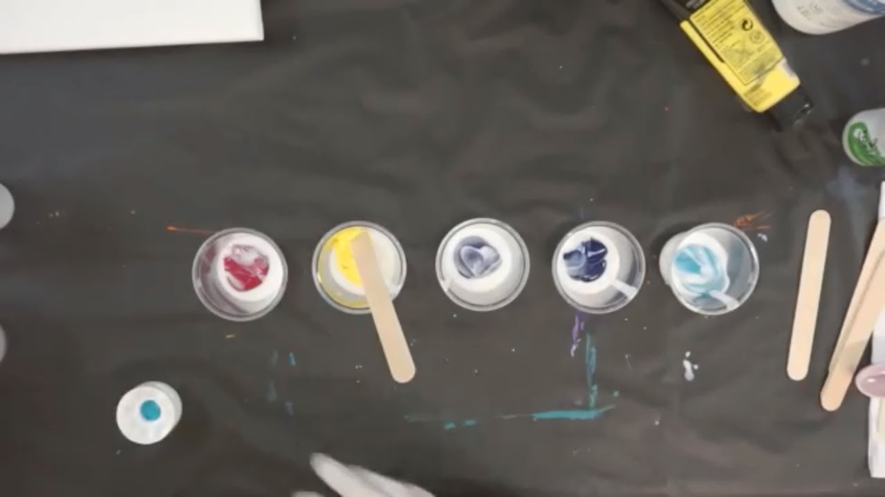 Acrylic Pouring for beginners step by step 🎨 fluid art 188 - YouTube