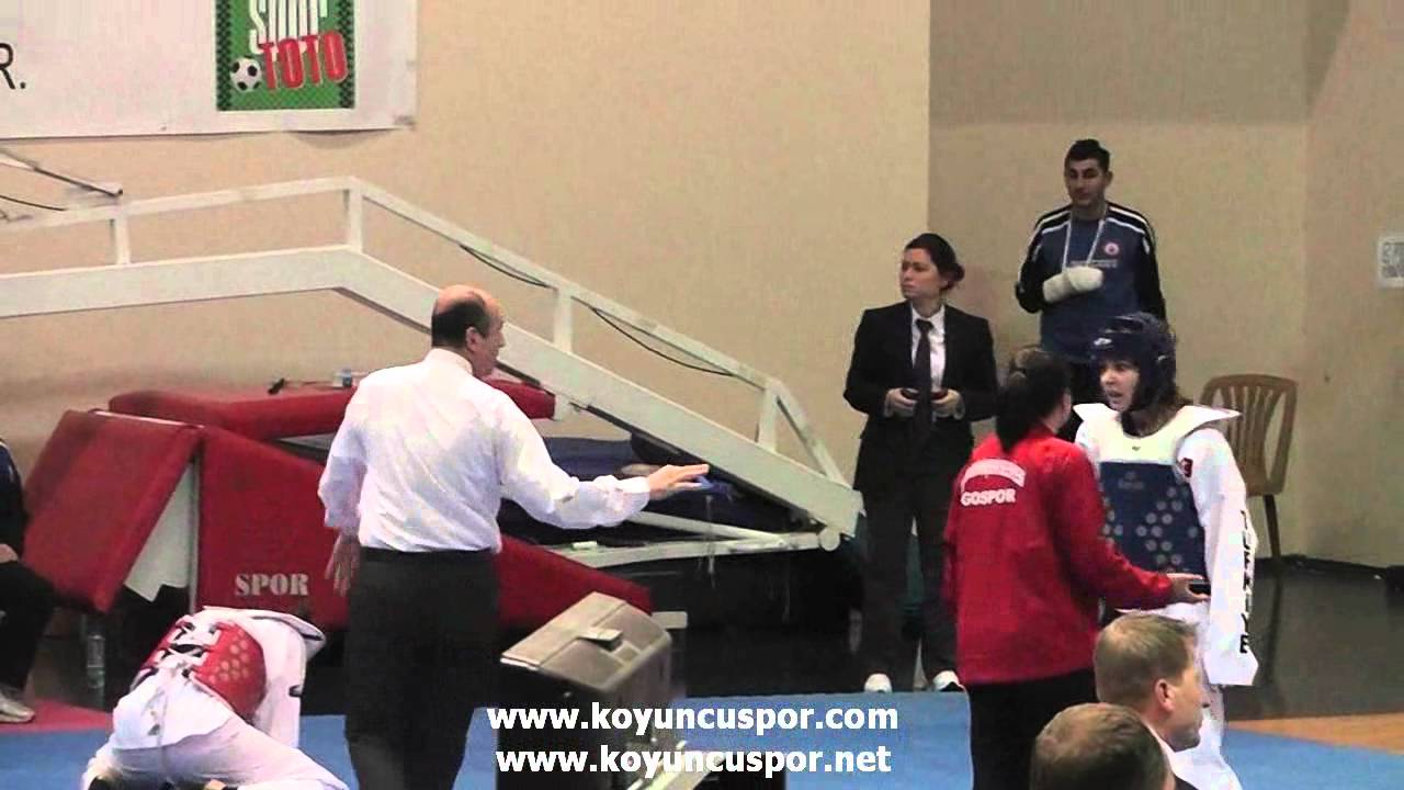 62kg Semifinal_Gamze Uysal vs Sila Rumeysa Olcek (2012 Turkish Senyor ...