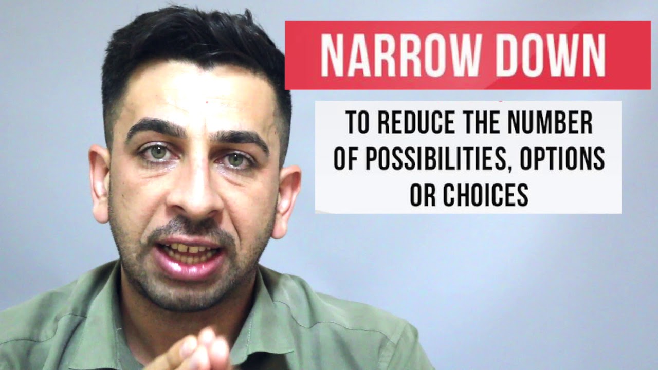 Narrow Down - YouTube