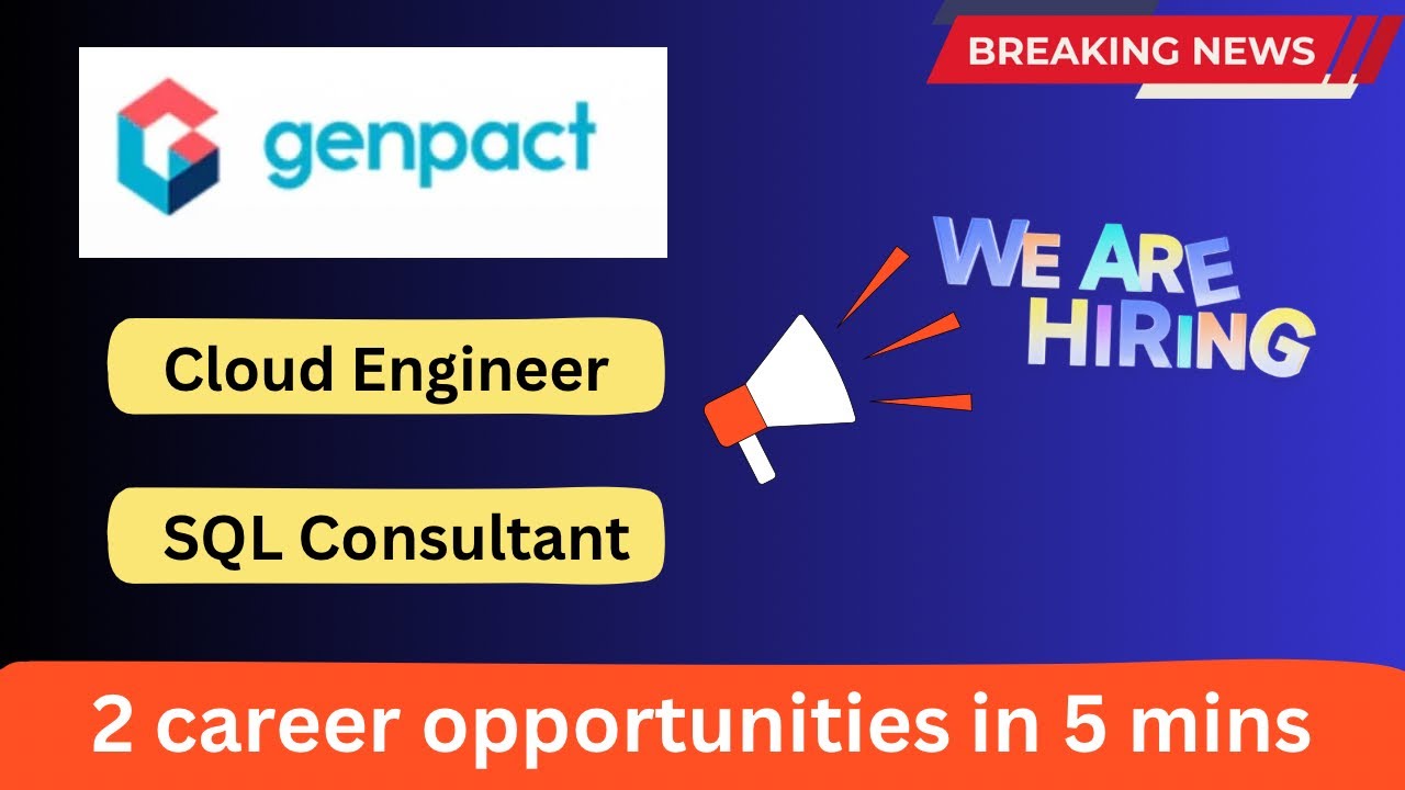 Genpact Jobs | 2 career opportunities in 5 mins | Apply Now - YouTube
