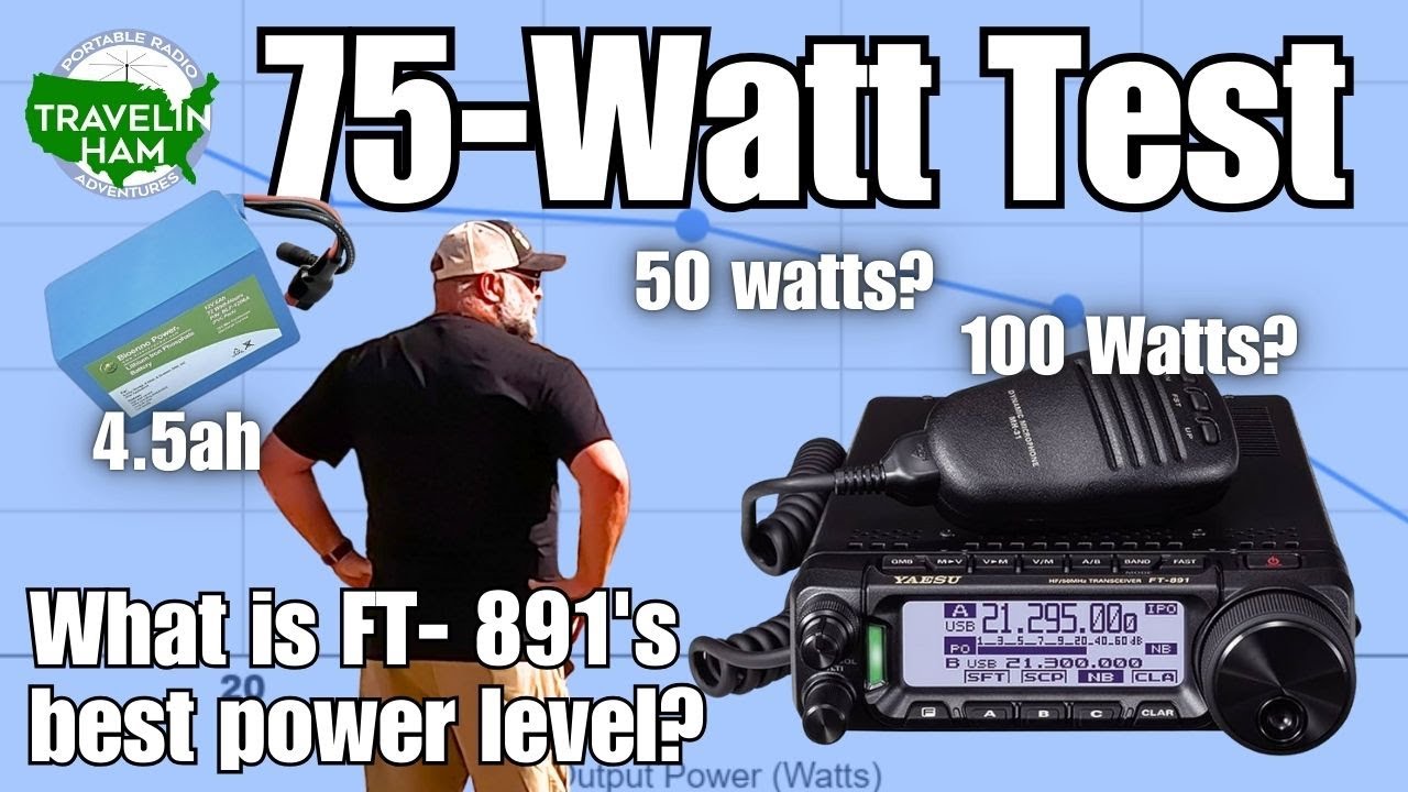 FT-891 Ham Radio Power Test: Is The Perfect Power Level 75 Watts? - YouTube