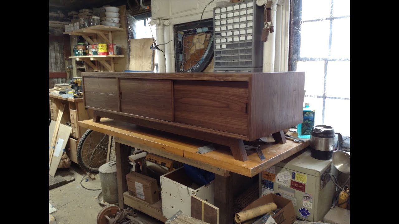 How To Make A Mid-Century Modern TV Stand & Storage [ Part 2 ] - YouTube