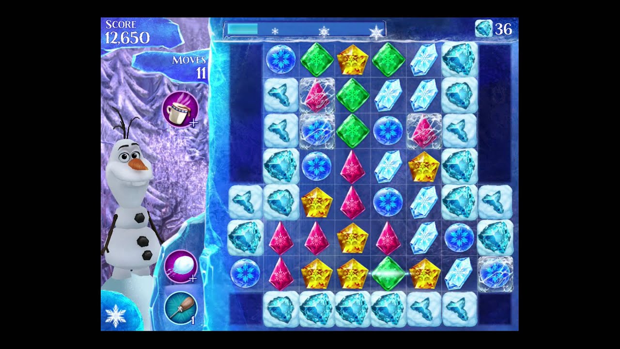 Disney Frozen Free Fall - Level 119 [Gameplay Walkthrough] - YouTube