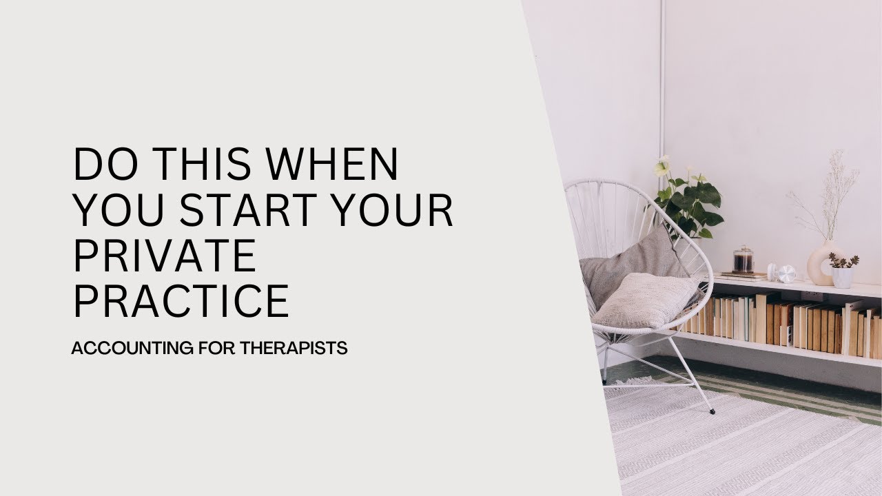 Things you should do when starting your private practice - YouTube