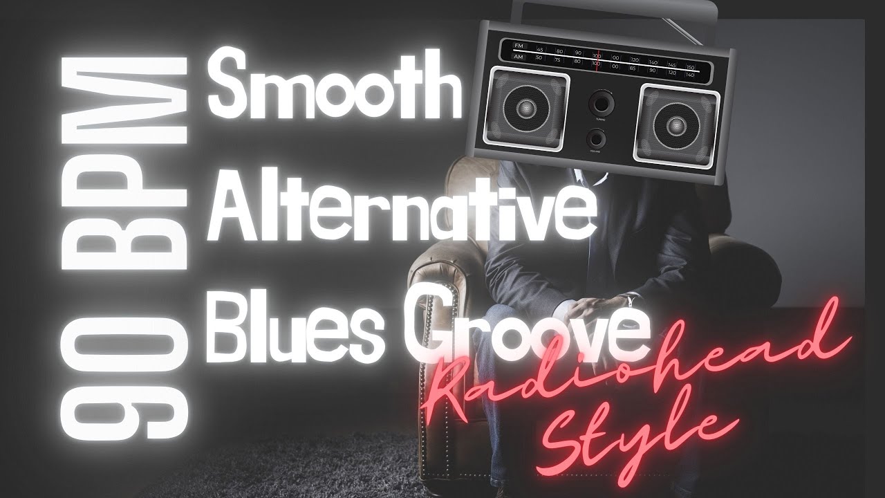 Smooth Alternative Blues Groove | 90 BPM | Guitar Backing Track Jam in ...
