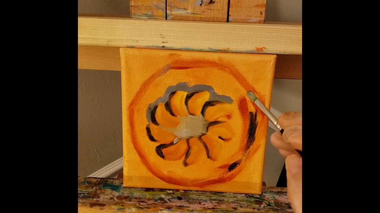 Day 38 Plate of Clementines Time-Lapse Painting - YouTube