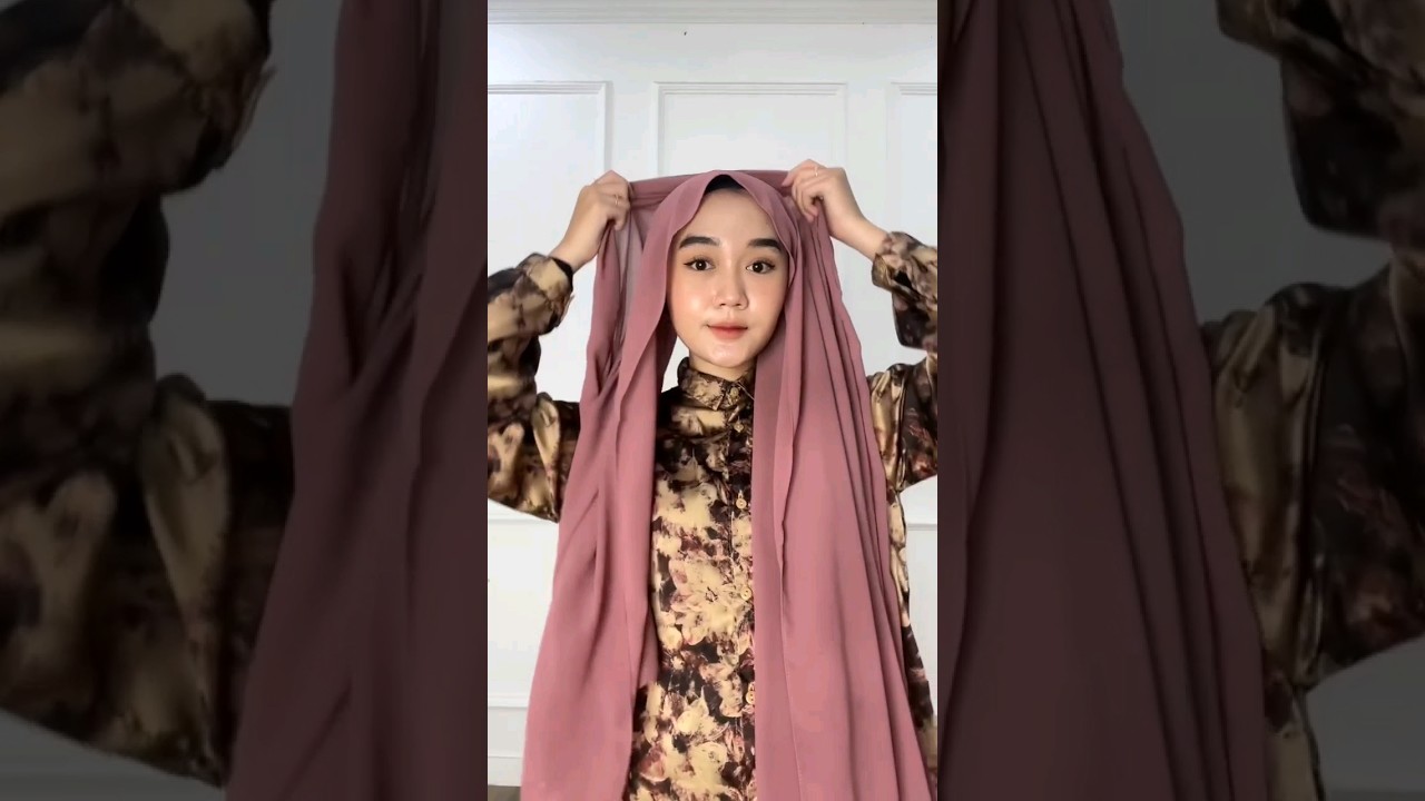 tutorial pashmina ceruty babydoll #tutorialhijab #hijabpashmina # ...