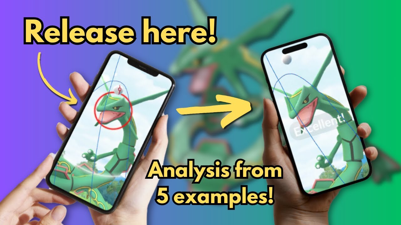 Rayquaza Excellent Throw Guide for Pokemon Go - YouTube