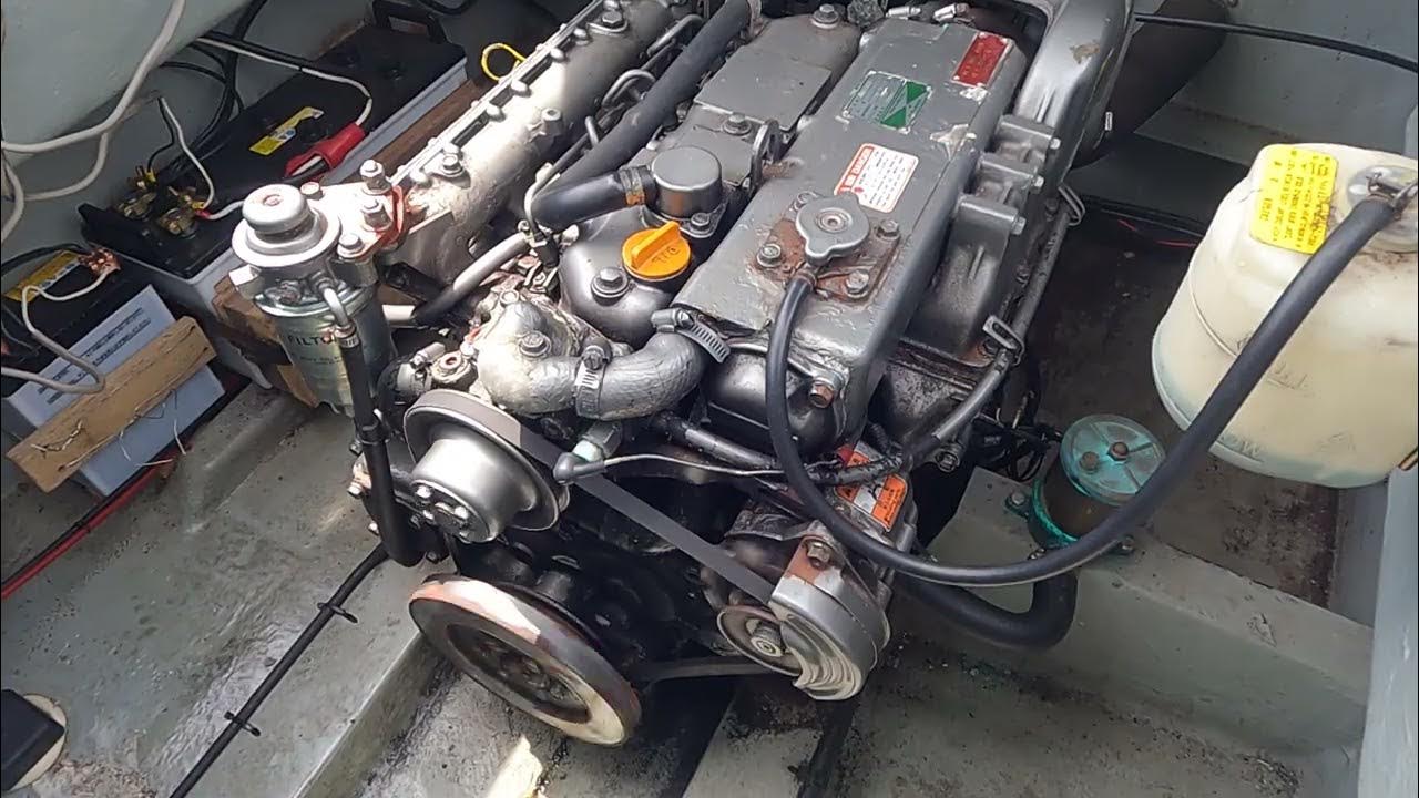 ヤンマーサルパ26（エンジン始動）ヤンマーディーゼル4JH3-HTZ1 85PS/3700rpm - YouTube