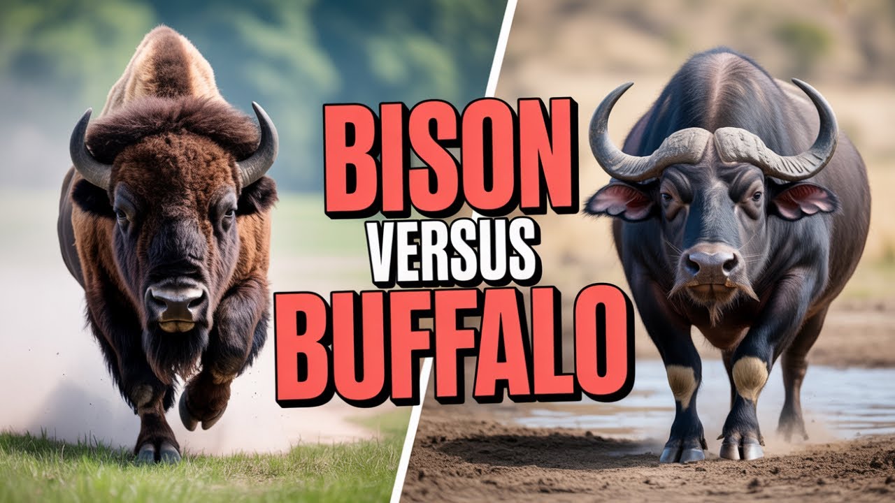 Bison vs Buffalo: 11 Key Differences You Didn't Know - YouTube