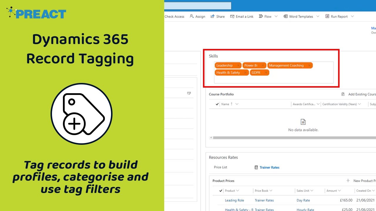 Microsoft Dynamics 365 Record Tagging | Preact Solutions Hub - YouTube