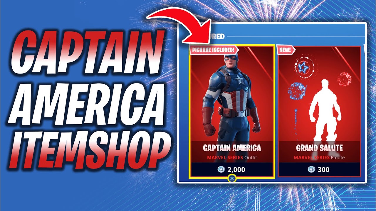 CAPTAIN AMERICA Out in Item Shop! - YouTube